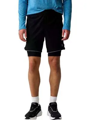 Under Armour Velociti Pro Logo-print Layered Shorts - Black