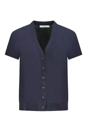 MAX MARA Short-sleeve V-neck Cardigan