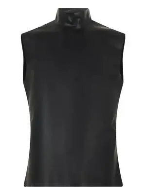 Moschino High-neck Sleeveless Vest - Black