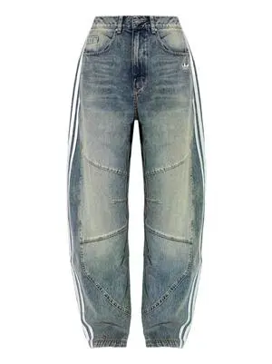 Adidas 3-stripes Tapered Jeans - Blue