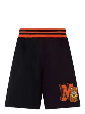 Moschino Logo-patch Shorts - Black