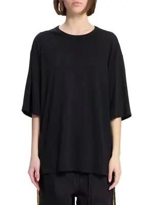 ANN DEMEULEMEESTER Slogan-print T-shirt - Black