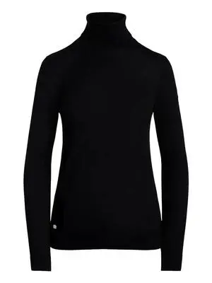 Ralph Lauren Logo-plaque Turtleneck Sweater - Black