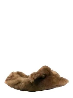 Zimmermann Shearling Ballet Flats - Brown