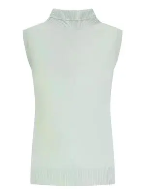 Sportmax Roll-neck Sleeveless Sweater - Green