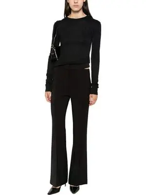 Imperial Cut-out Tailored Trousers - Black