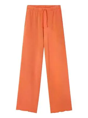 American Vintage Atubay Carbon-brushed Track Pants - Orange