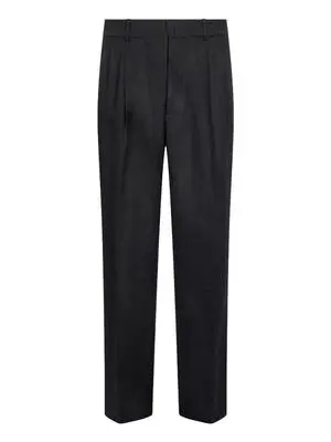 Simkhai Julian Pleated Straight-leg Trousers - Grey