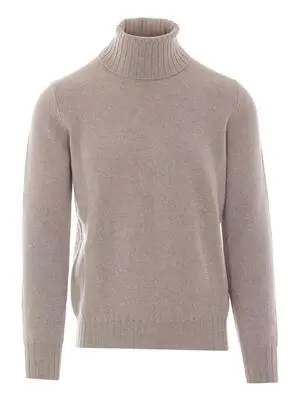 Alpha Studio Roll-neck Knitted Sweater - Neutrals
