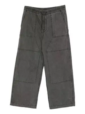 JUUN.J Ripstop-textured Panelled Trousers - Grey