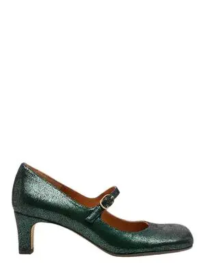 Chie Mihara Samai Metallic Pumps Green