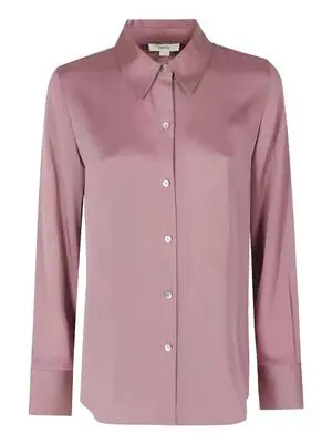 Vince Slim-fit Silk Shirt - Pink