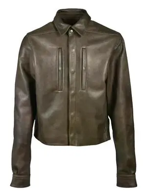 Rick Owens Alice Leather Jacket - Brown
