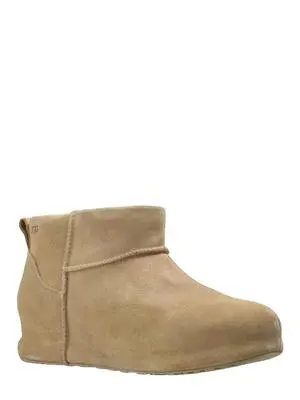 UGG Classic Mini Enwrap Suede Ankle Boots - Neutrals