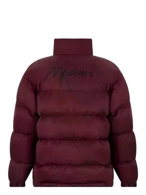 Moschino Logo-embroidered Padded Jacket - Red