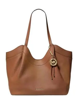 Michael Kors Nolita Large Pebbled Leather Tote Bag - Brown