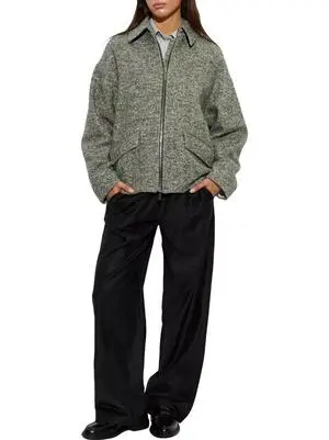 Paul & Shark Herringbone-pattern Zip-up Jacket - Grey