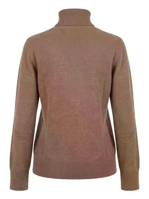 MAX MARA Logo-embroidered Roll-neck Sweater