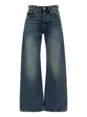 Our Legacy Faded Wide-leg Jeans - Blue