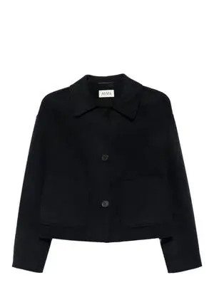 ARMA Button-up Cropped Jacket - Blue