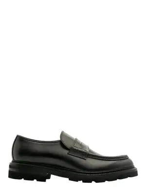 Lottusse 1877 Murphy Goodyear-welted Leather Loafers - Black