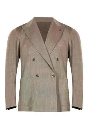 Tagliatore Double-breasted Peak-lapel Suit - Brown