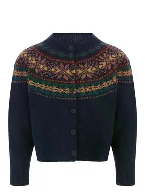 Howlin' Fair Isle-knit Cardigan - Blue