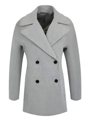 TOTEME Rounded Peacoat Grey Melange Grey