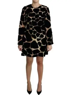 Dolce & Gabbana Crew-neck Mini Dress - Black