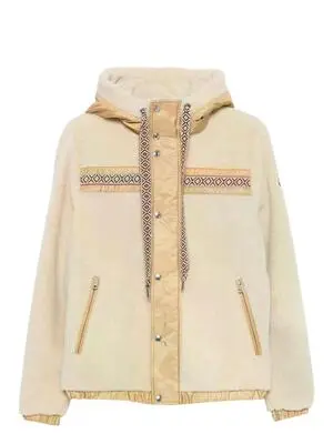Moncler Hooded Cardigan Neutrals