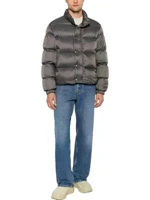 Moncler Logo-patch Padded Jacket - Grey