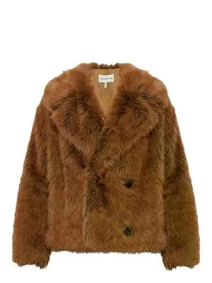 Munthe Vestine Faux-fur Jacket - Brown