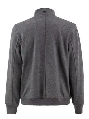 Fedeli Adrian Stand-collar Bomber Jacket - Grey