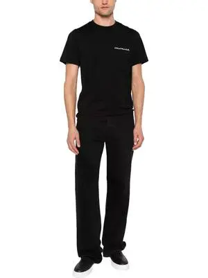 Moncler Logo-print Patch-pocket T-shirt - Black