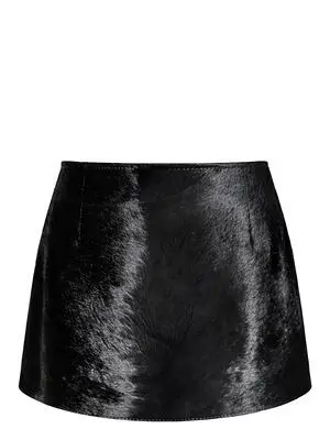 ZUT The Jackie Leather Mini Skirt - Black