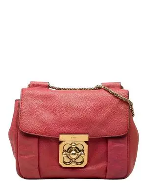 Chloé 2010 Small Grained Calfskin Elsie Crossbody Bag - Red