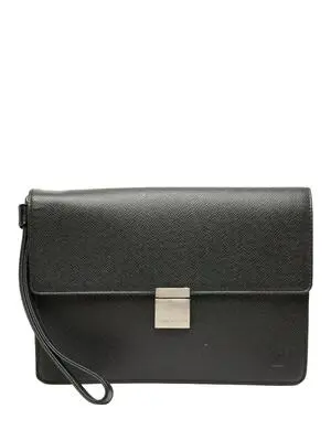 LOUIS VUITTON 2006 Taiga Selenga Clutch Bag - Black