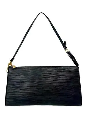 LOUIS VUITTON 2002 Epi Pochette Accessoires Shoulder Bag - Black