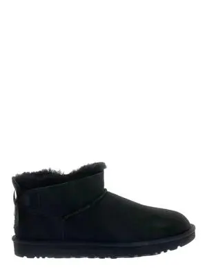 UGG Ultra Mini Bailey Bow-detail Boots - Black