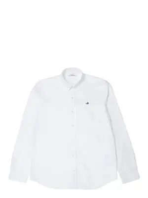 EDMMOND STUDIOS Duck Oxford Embroidered-logo Shirt - White
