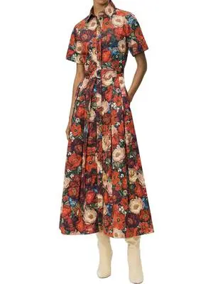 ADAM LIPPES Leighton Floral-print Dress