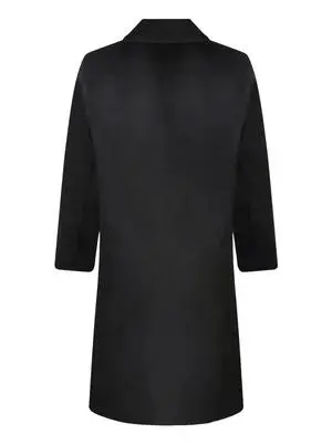 AMARANTO Double-breasted Coat - Black
