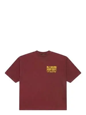 WILLY CHAVARRIA Logo-print Cotton T-shirt - Red