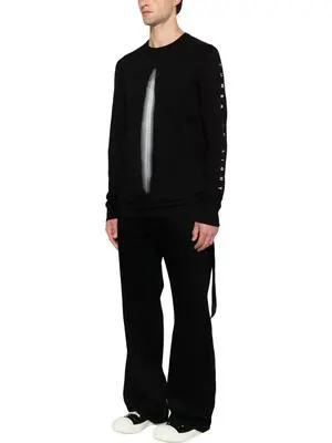 Rick Owens Graphic-print Long-sleeve T-shirt - Black