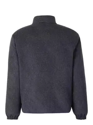 JIL SANDER High-neck Zip-up Jacket - Grey