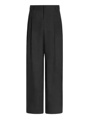 Dolce & Gabbana Wool Panama Trousers - Grey
