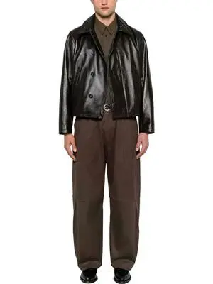 SAGE NATION Fold Leather Jacket