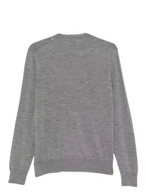 BALLANTYNE Crew-neck Ribbed-trim Sweater - Grey