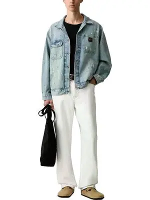 LEVI'S Sunrise Distressed Denim Jacket - Blue