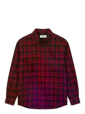 DUNST Checkered Button-down Shirt - Red